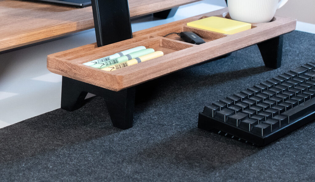 Solid Oak Desk Organiser - justwoodit