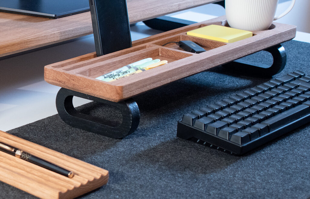 Solid Oak Desk Organiser - justwoodit