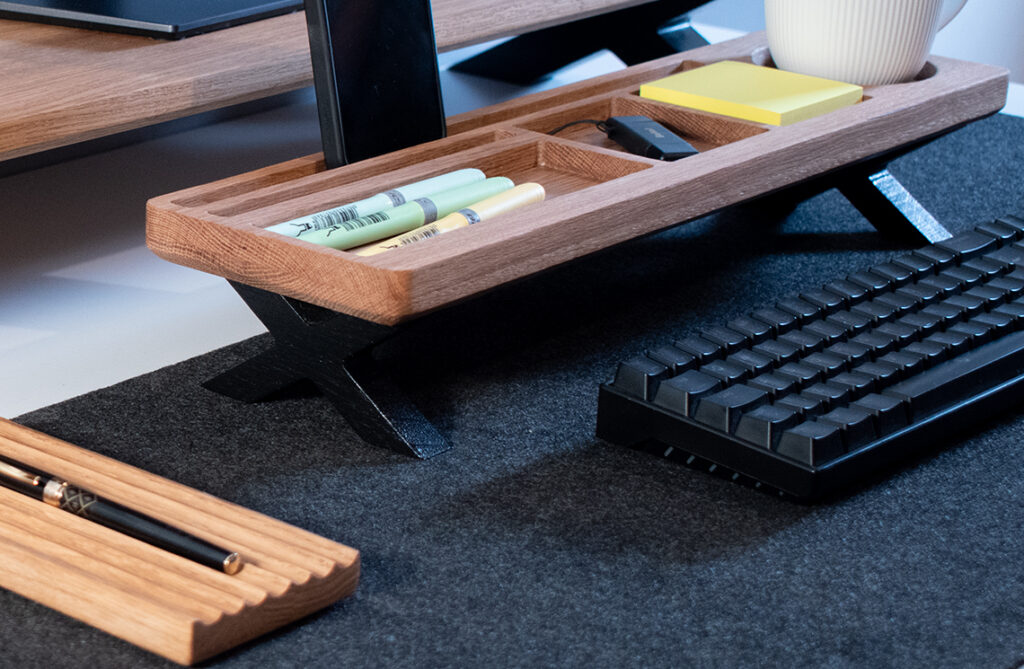 Solid Oak Desk Organiser - justwoodit